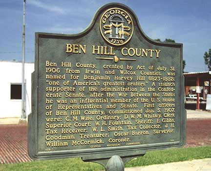 Ben Hill County - Georgia Historical Society