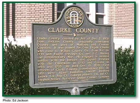 Clarke County - Georgia Historical Society