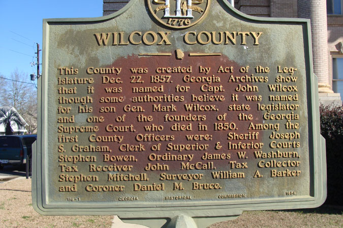 Wilcox County - Georgia Historical Society