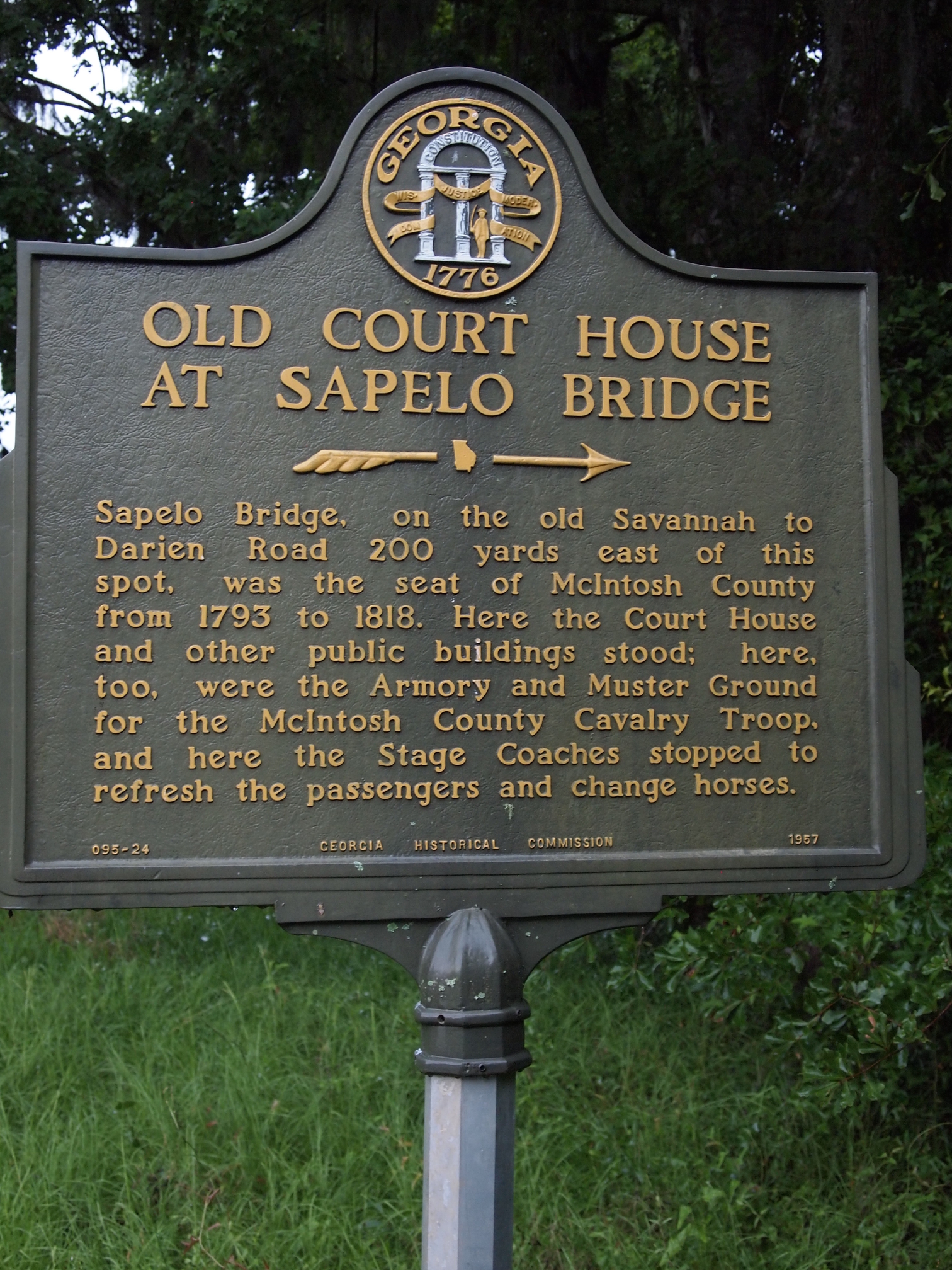 Old Court House At Sapelo Bridge - Georgia Historical Society