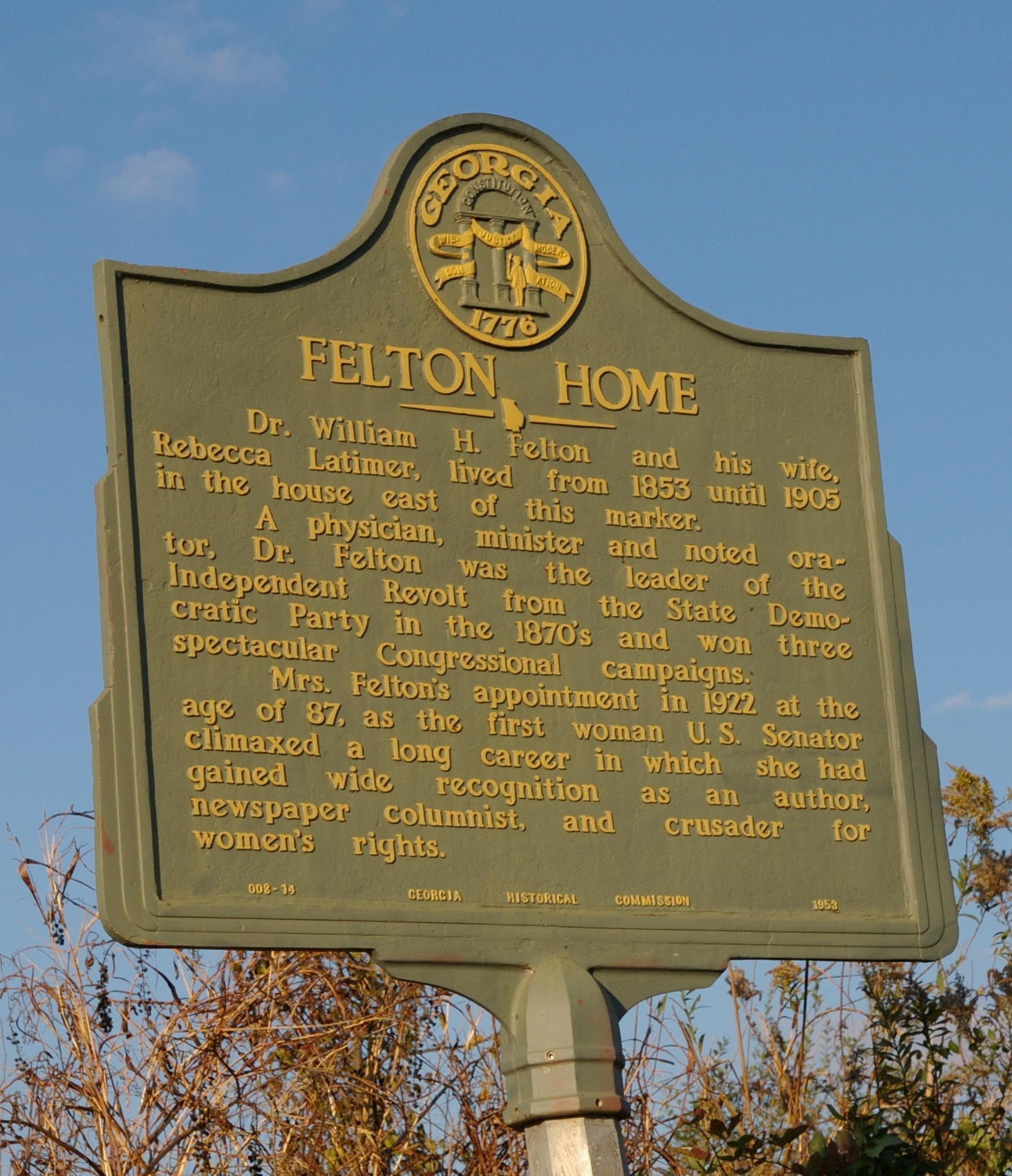 Felton Home - Georgia Historical Society