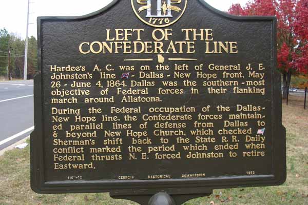 Left of the Confederate Line - Georgia Historical Society