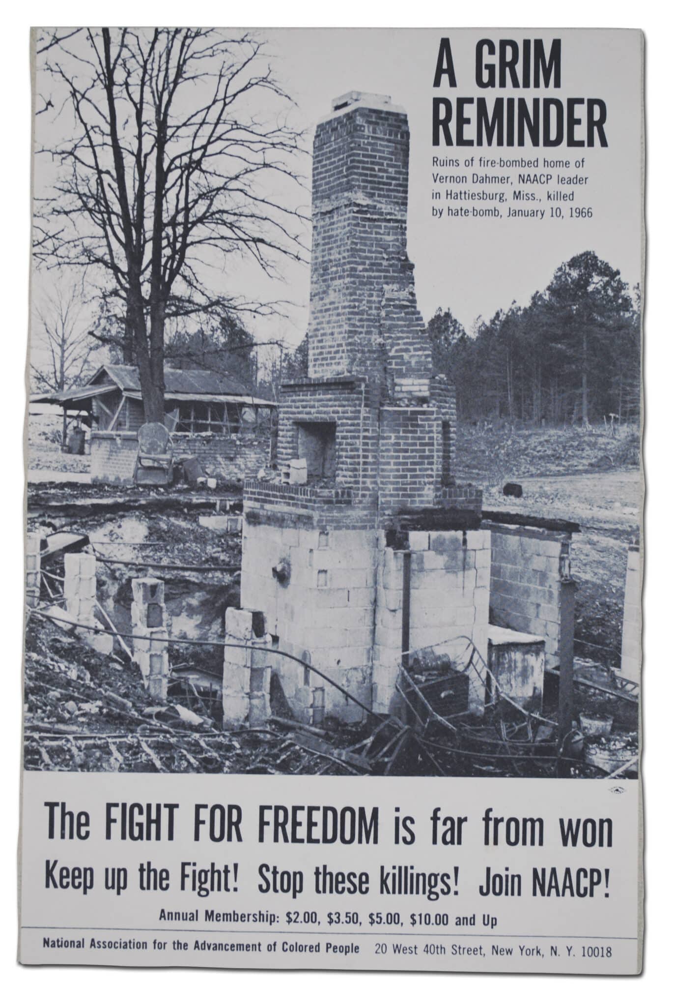 “A Grim Reminder” NAACP Flyer, circa mid or late 1960s - Georgia ...