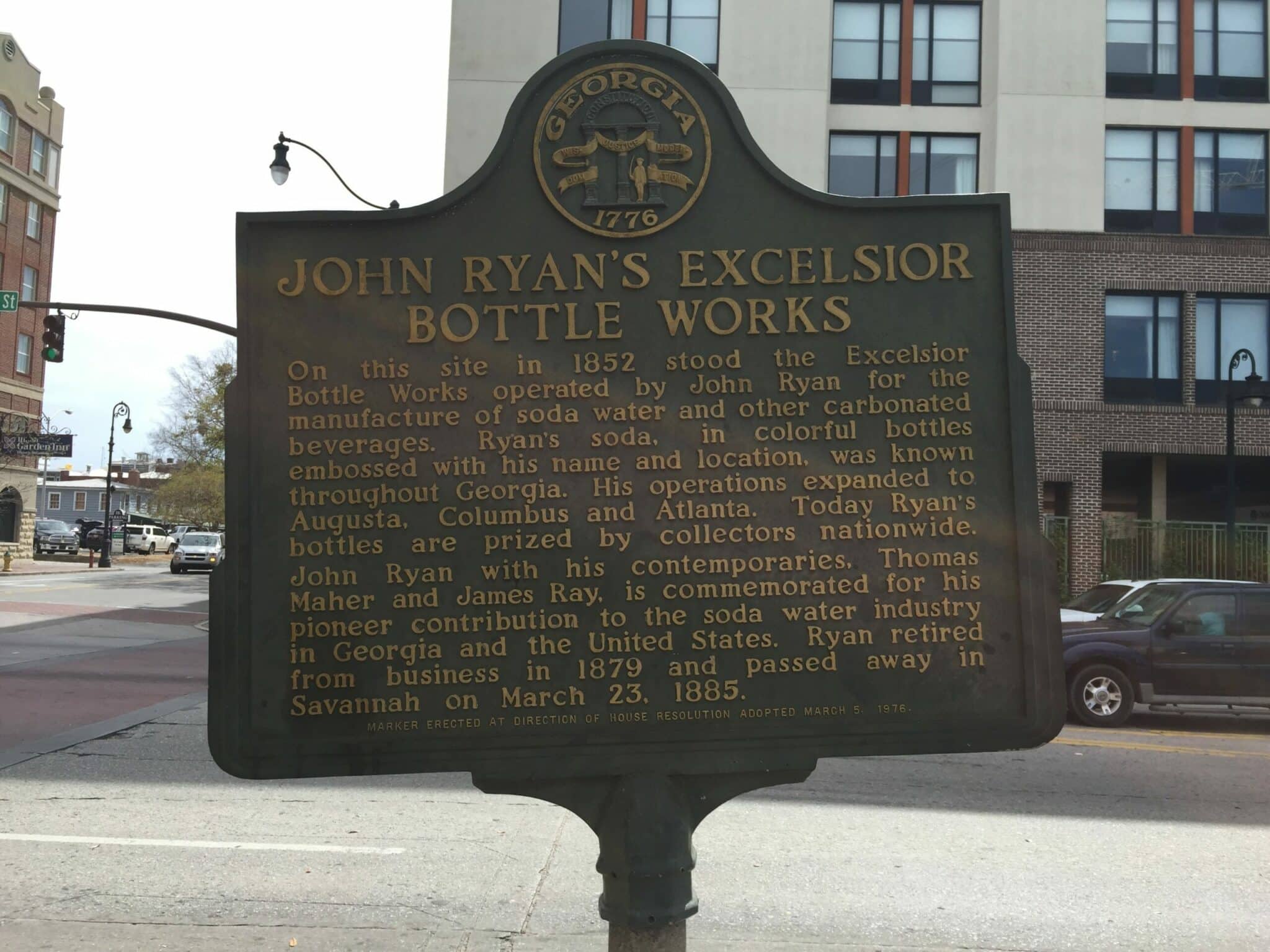 John Ryan's Excelsior Bottle Works - Georgia Historical Society
