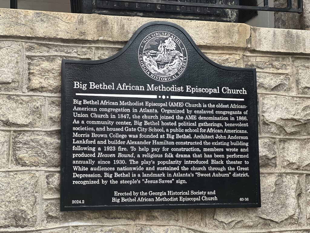 Big Bethel African Methodist Episcopal Church - Georgia Historical Society