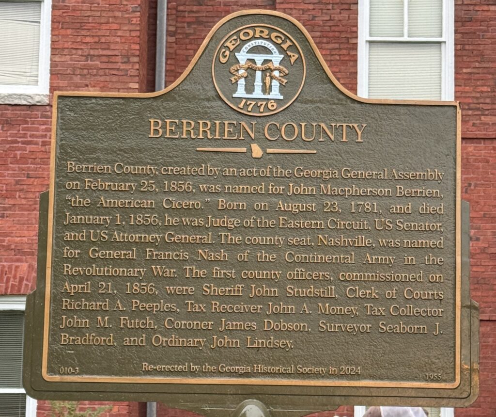 Berrien County - Georgia Historical Society