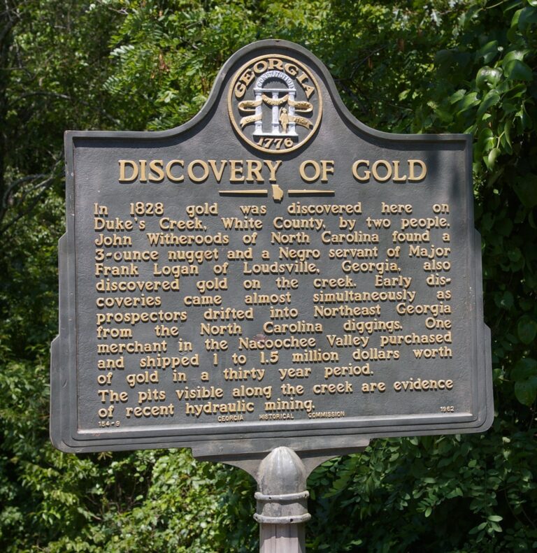 Discovery Of Gold - Georgia Historical Society