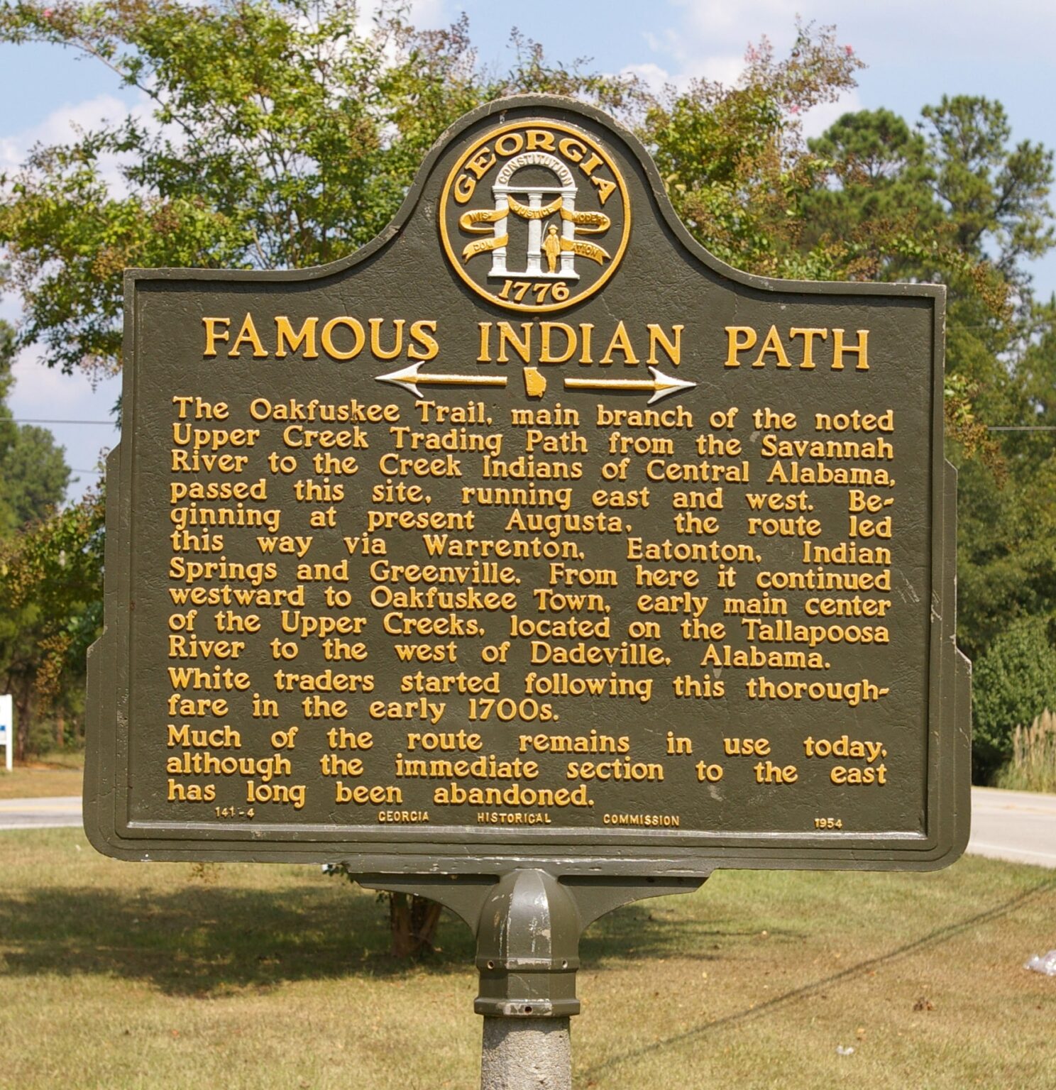 Famous Indian Path - Georgia Historical Society