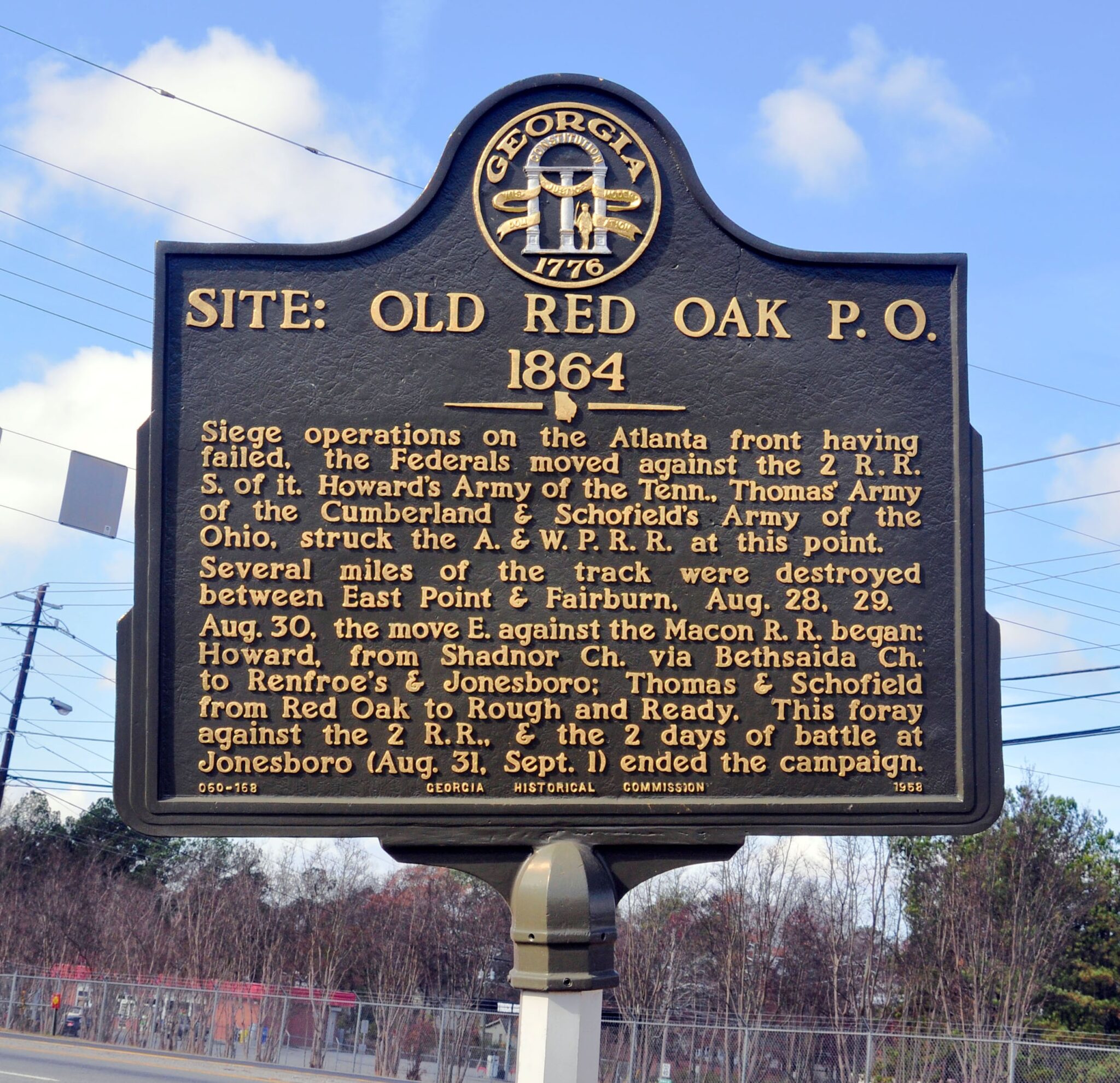 Site: Old Red Oak P.O., 1864 - Georgia Historical Society