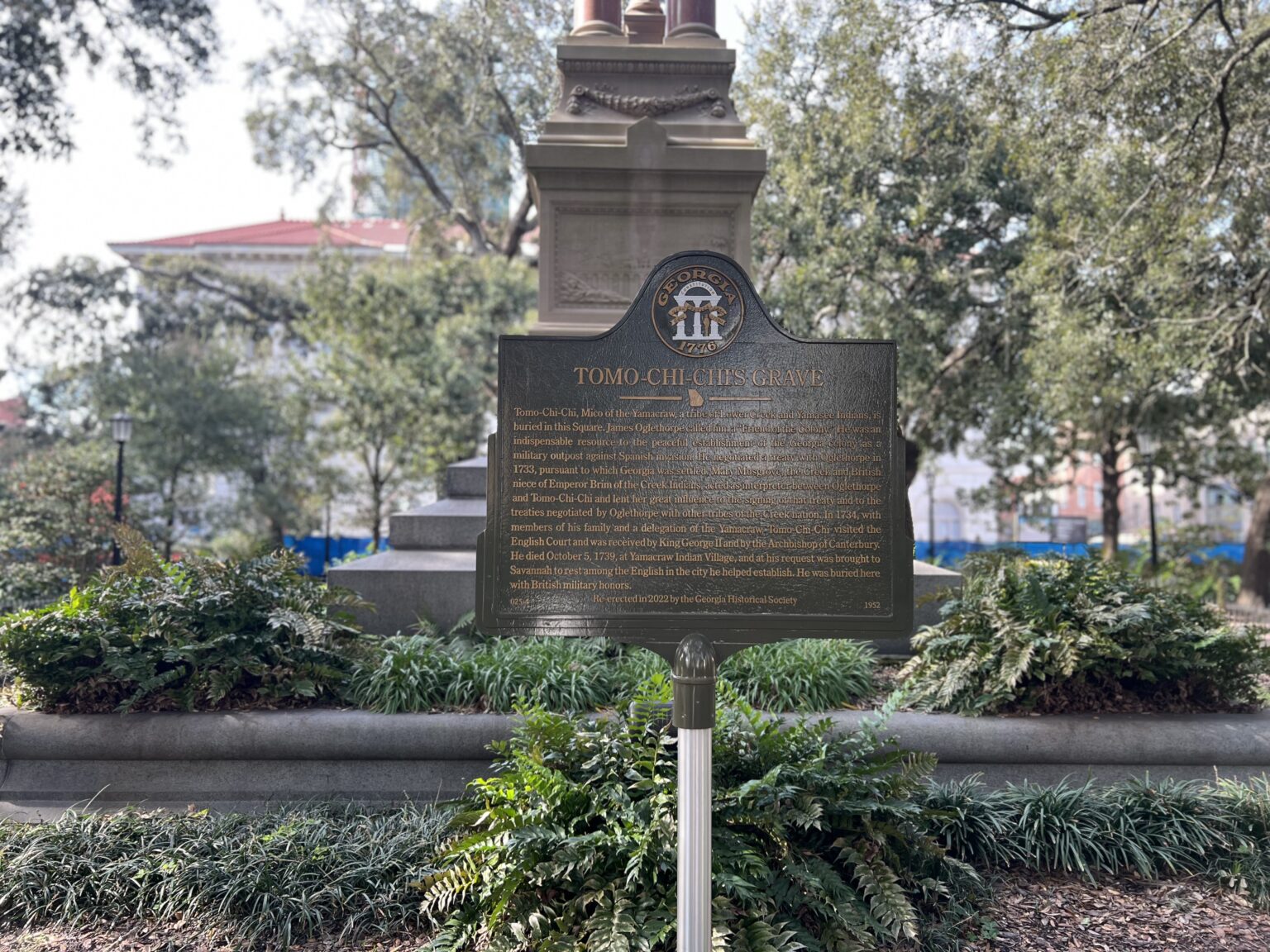 Tomo-Chi-Chi's Grave - Georgia Historical Society
