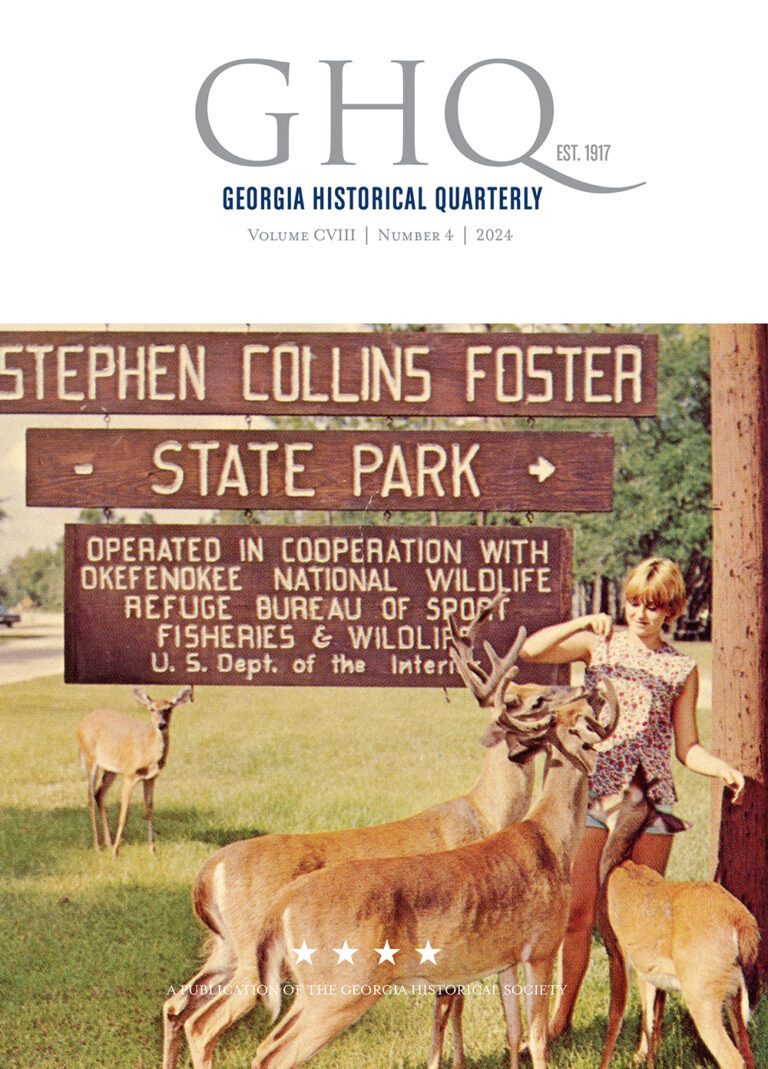 GHQ, Volume CVIII, No. 4 - Georgia Historical Society